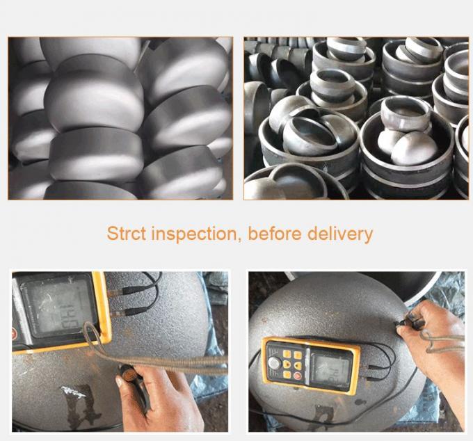 Sch80s Sch160 Butt Weld Pipe Cap , 18 Inch End Cap Fittings